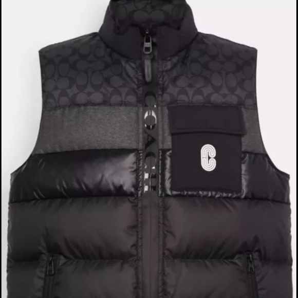 Coach | Jackets & Coats | Brand New Coach Signature Vest | Poshmark